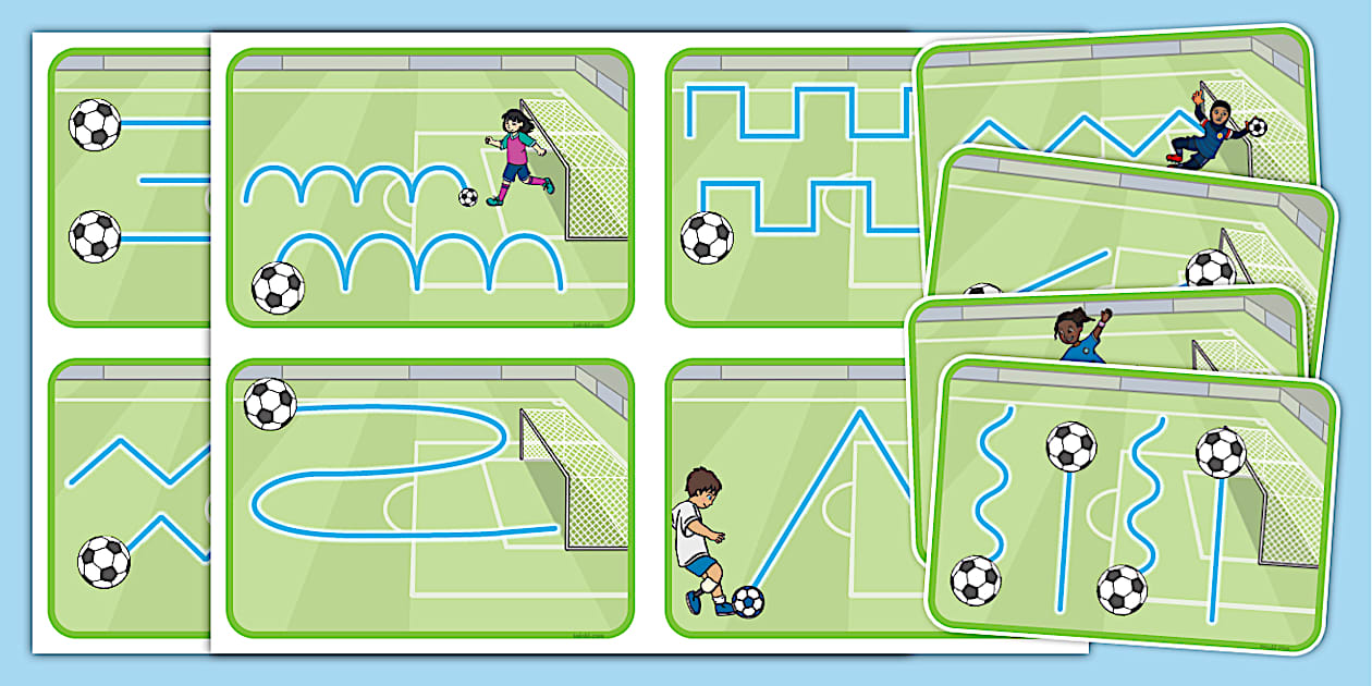 Football Mark-Making Pattern Cards | Twinkl - Twinkl