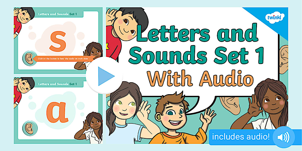 Phase 2 Set 1 Letters and Sounds with Audio (teacher made)