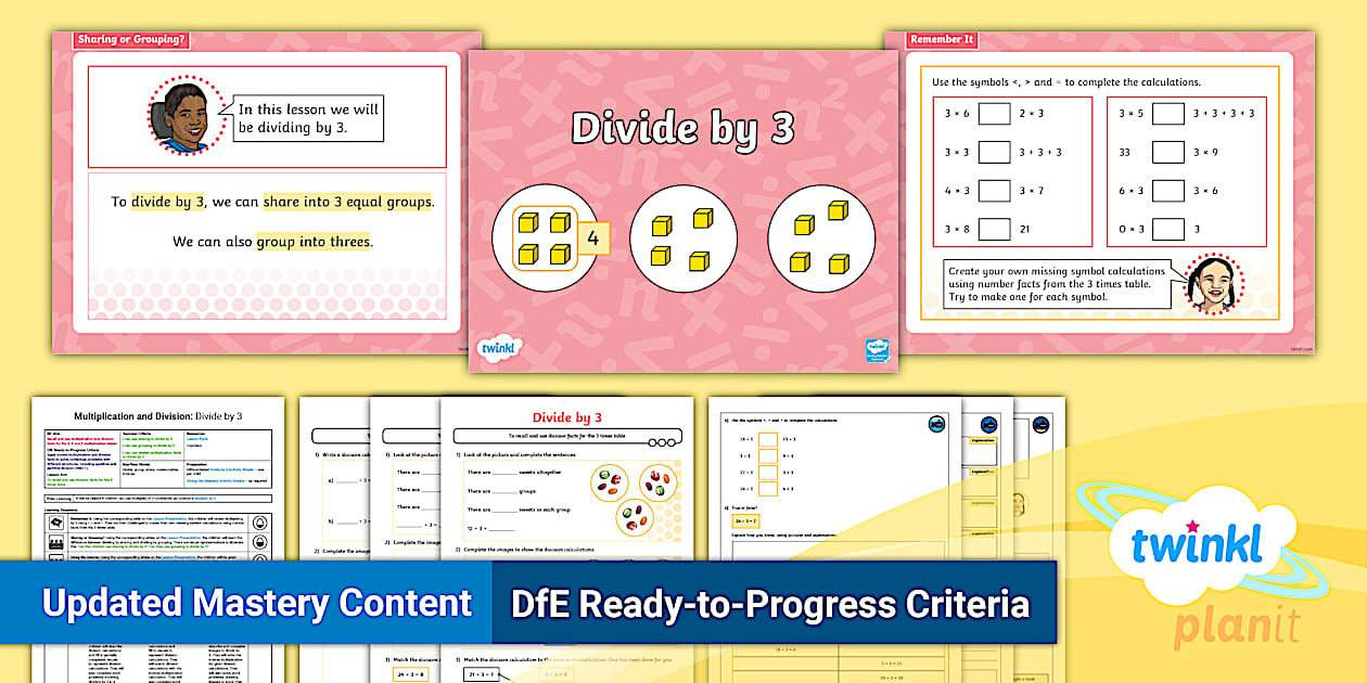 👉 Y3 Multiplication and Division Planit Maths Lesson 4