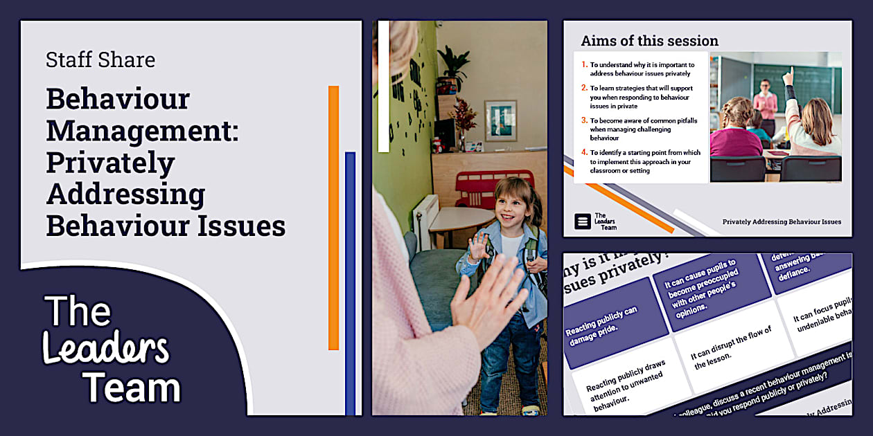 Behaviour Staff Share: Privately Addressing Behaviour Issues
