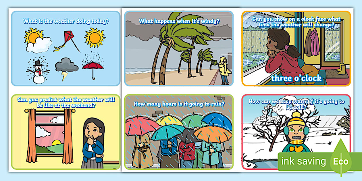 Editable Challenge Cards Weather Forecasting (teacher made)