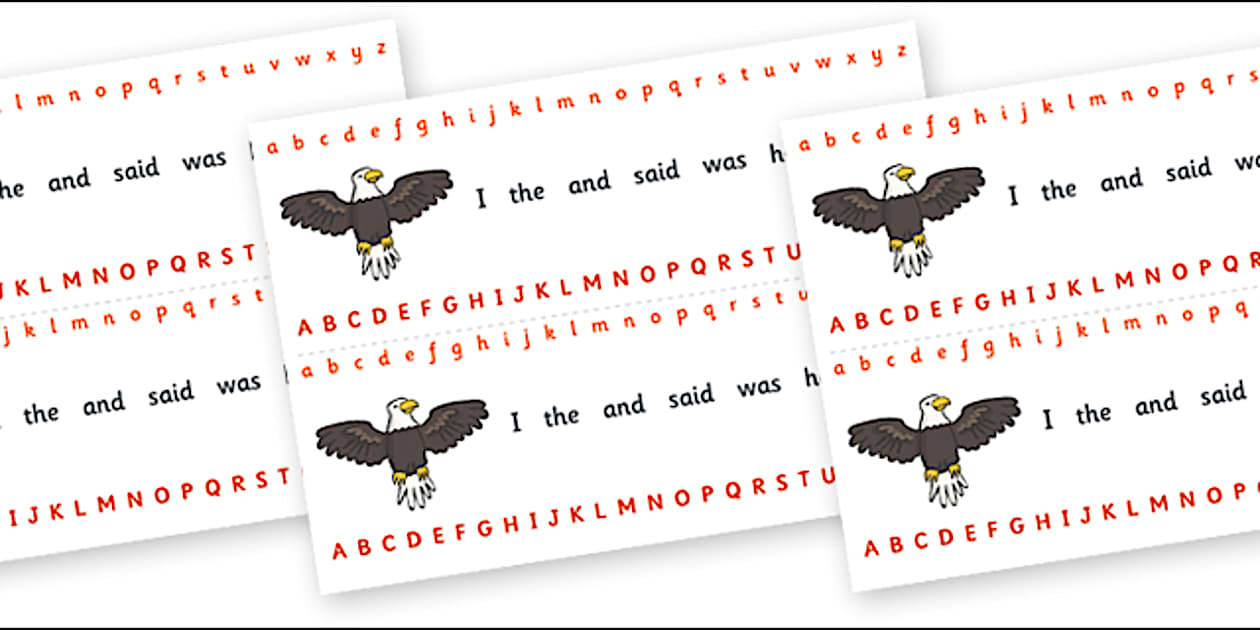 Alphabet Strips (Eagle) (teacher made) - Twinkl