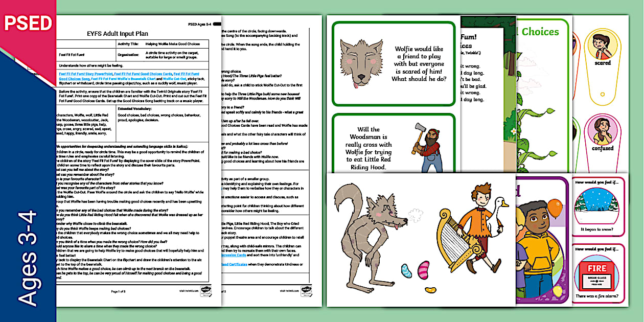 EYFS Making Good Choices Circle Time Plan and Resource Pack