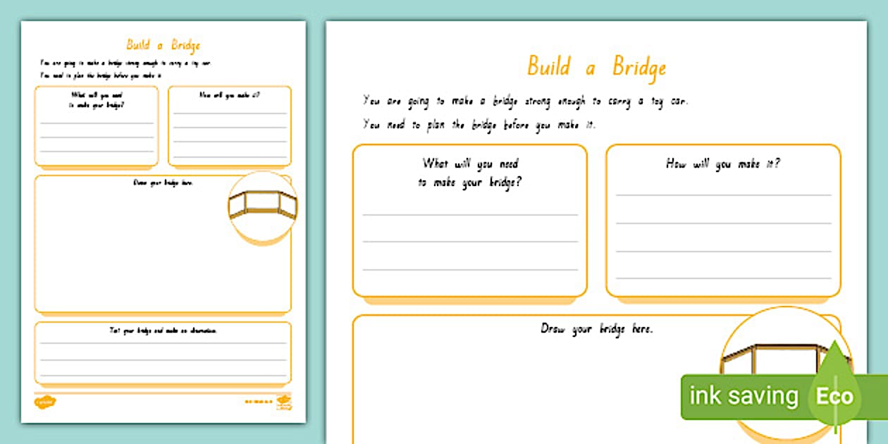 Build a Bridge Activity (teacher made) - Twinkl