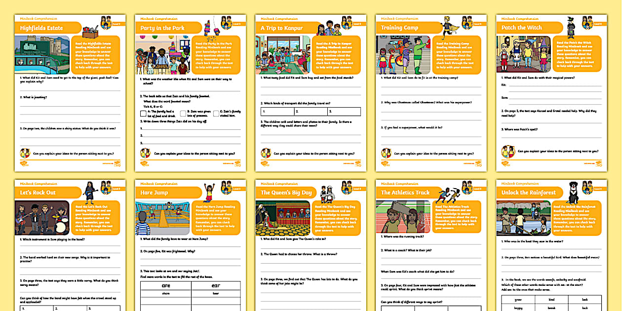 Level 5 Reading Comprehension Weeks 21-30 - KS1 - Twinkl