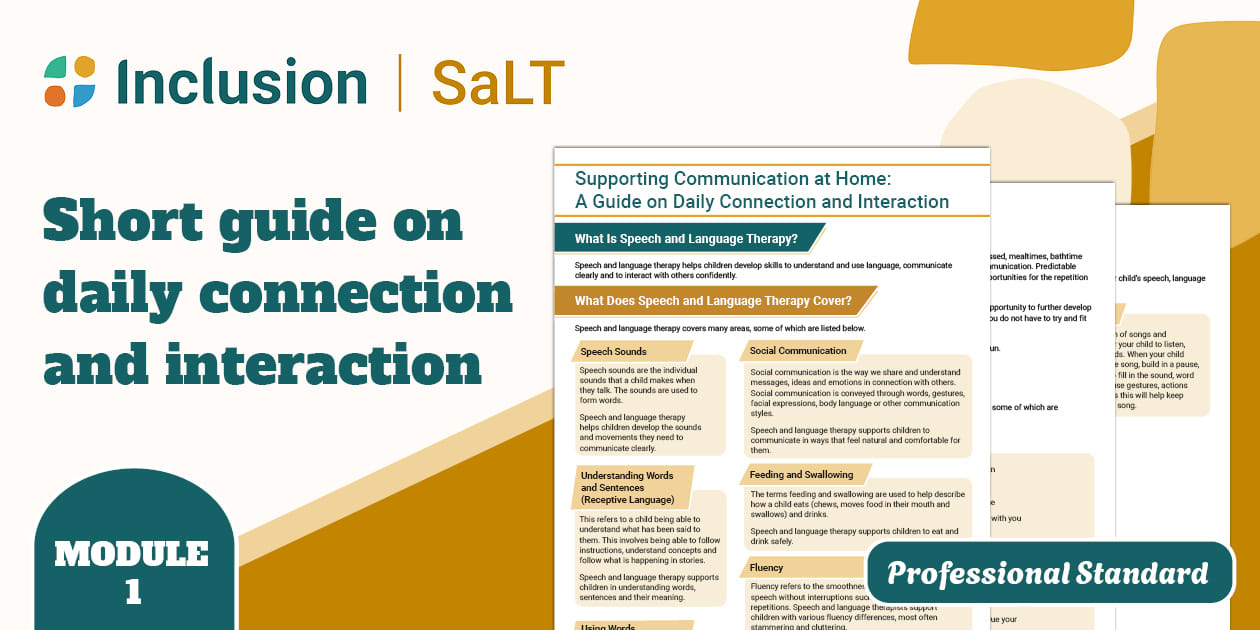 Parent guide for Supporting Communication at Home