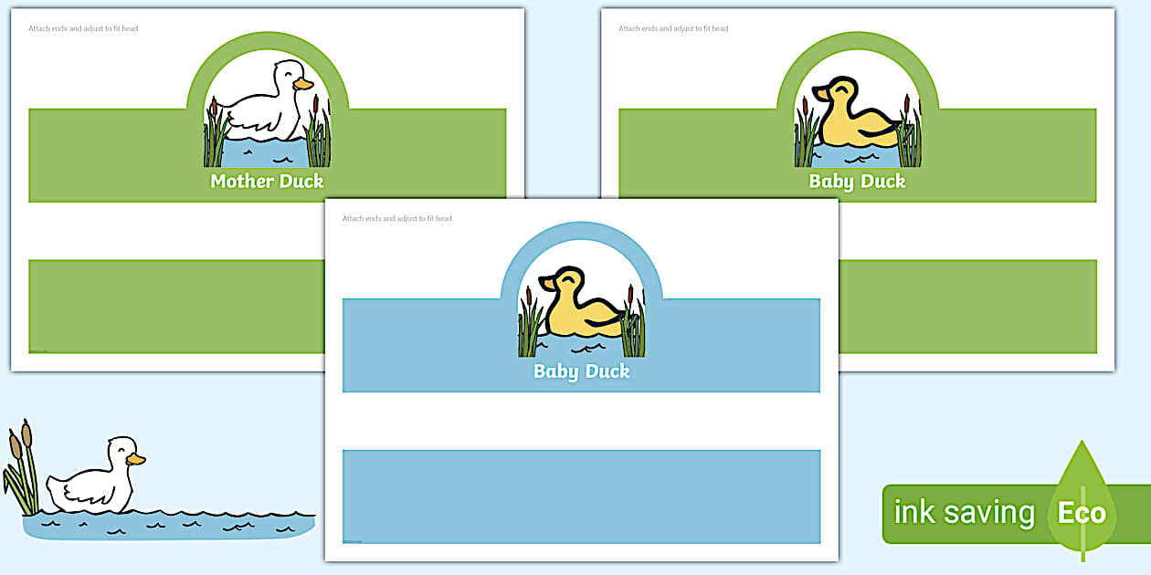 Five little ducks Role-Play Headbands (teacher made)