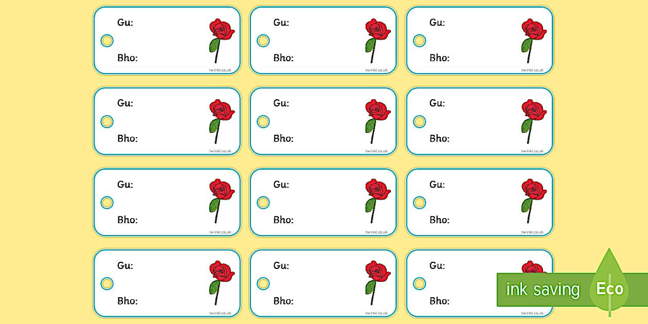 Florist Editable Gift Tags (teacher made) - Twinkl