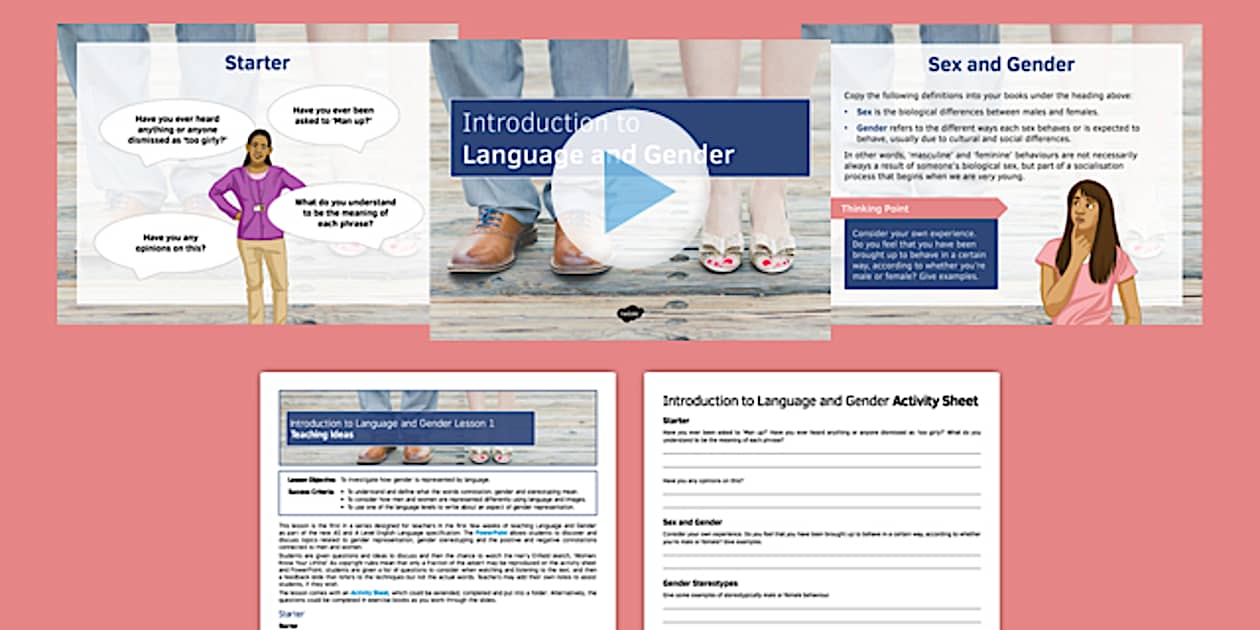 Language and Gender Theories A Level English Language