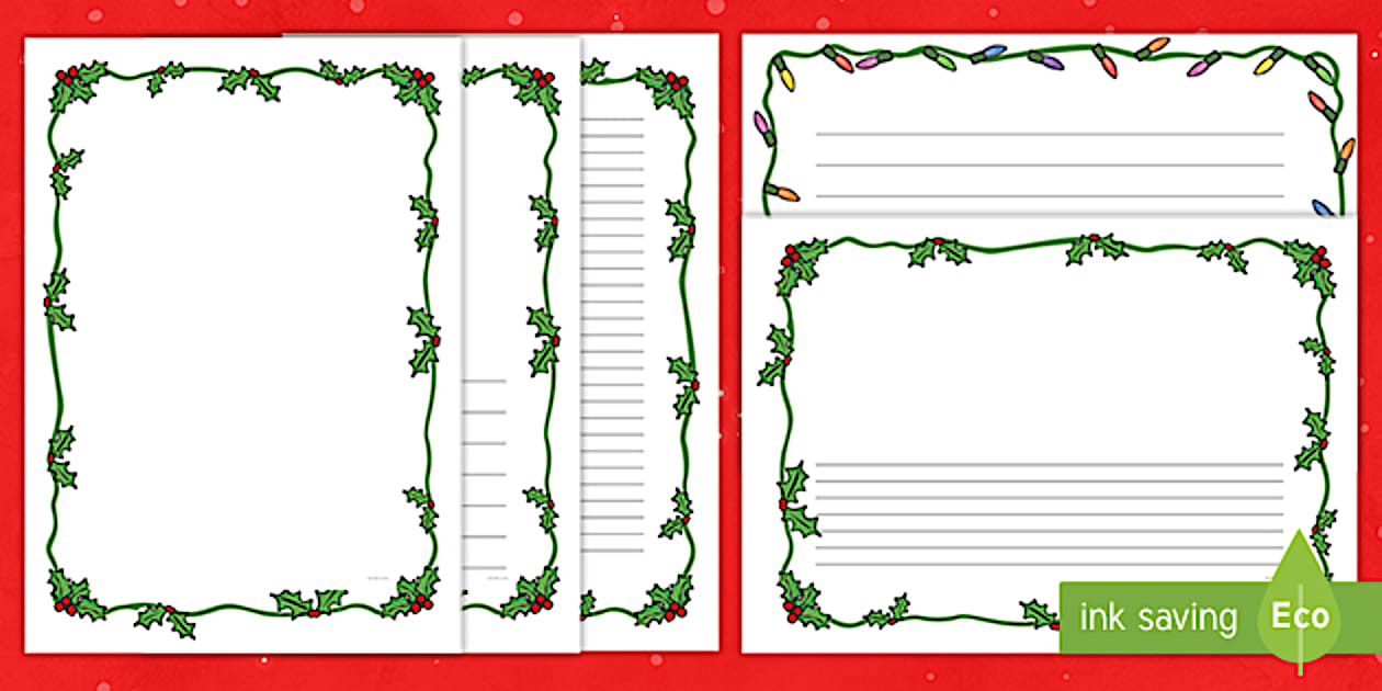 Christmas Border Paper | Classroom Resources