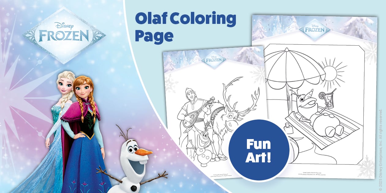 Frozen: Olaf Coloring page