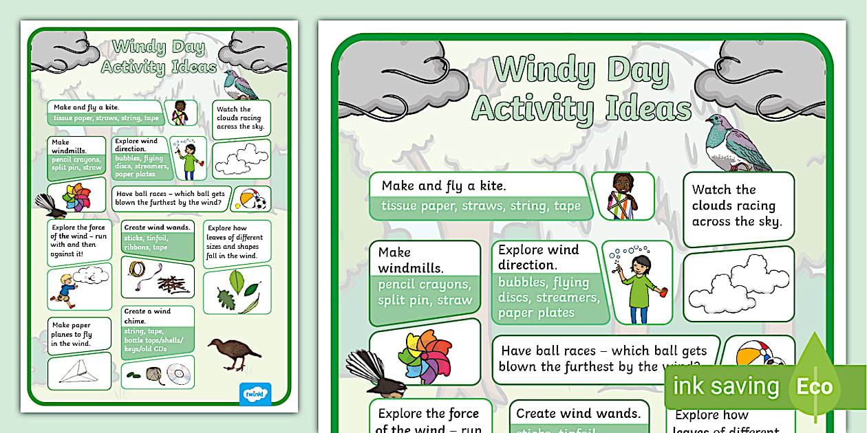 NZ Outdoor Learning: Windy-Day Activity Ideas