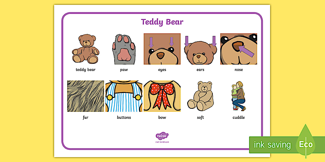Editable Teddy Bears Word Mat (teacher made) - Twinkl