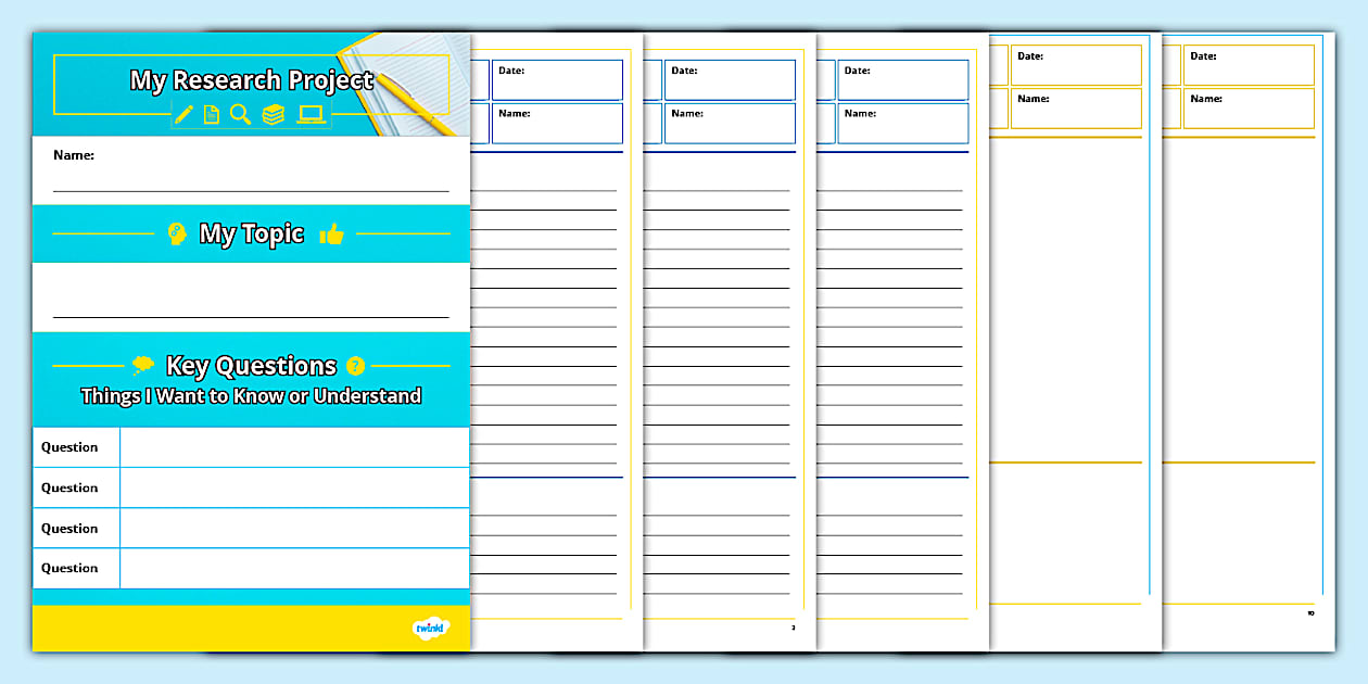 Effective Note Taking Printable Research Booklet - Twinkl