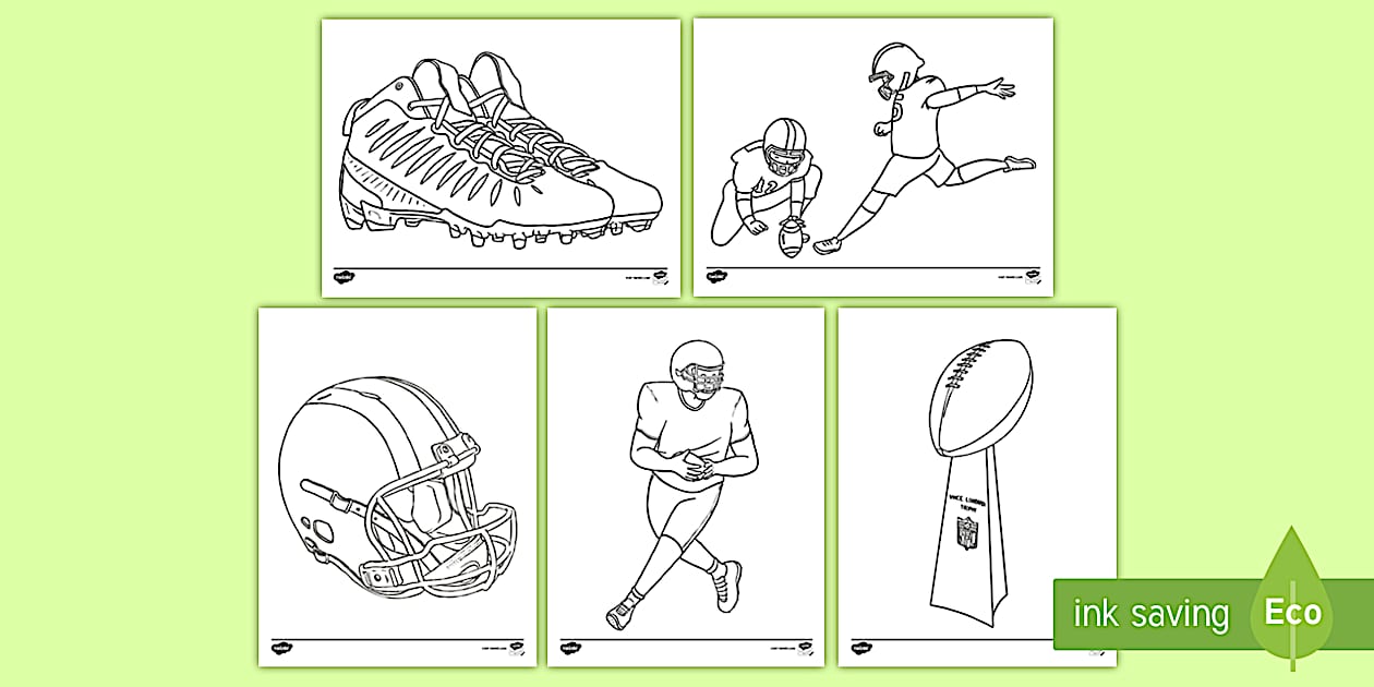 Super Bowl Coloring Pages | Download & Print | Twinkl USA
