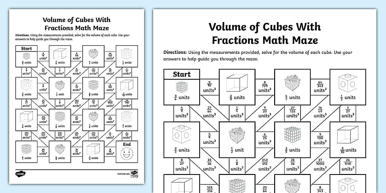 Volume of Prisms Worksheet Answer Key | Twinkl USA - Twinkl