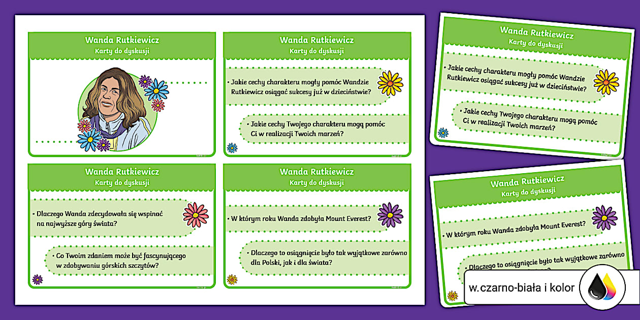 Wanda Rutkiewicz | Karty do dyskusji | Pionierki - Twinkl