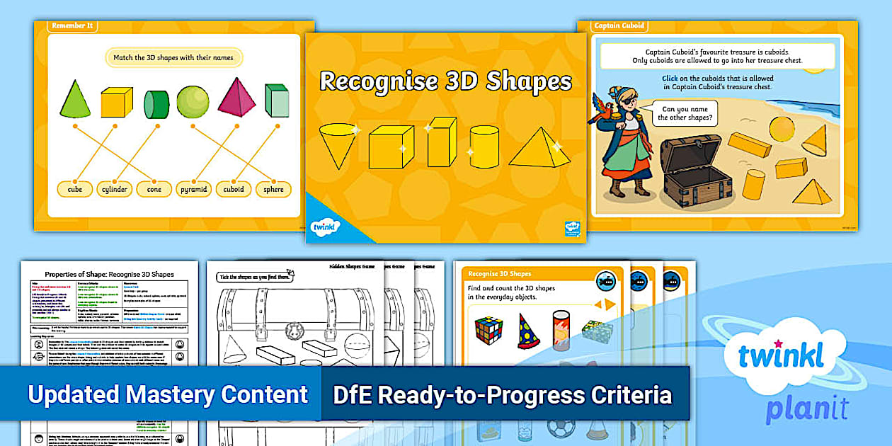 Recognize The Properties Of 3D Shapes | KS1 Maths - Twinkl