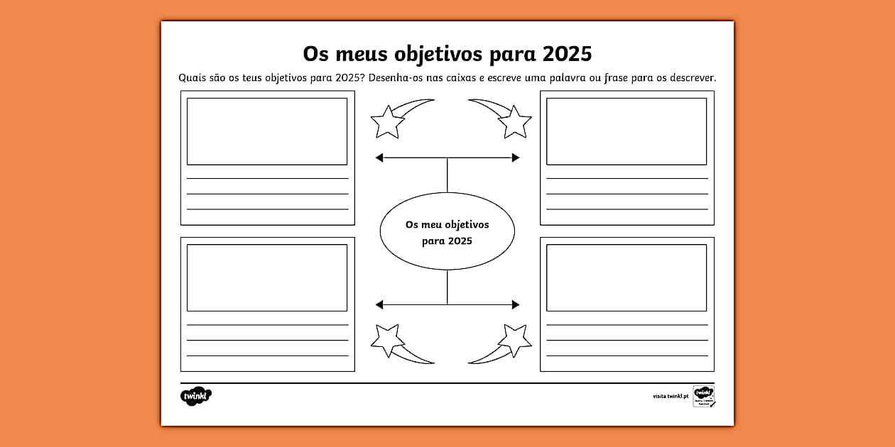 Metas para 2025: Ficha de Atividades (teacher made) - Twinkl