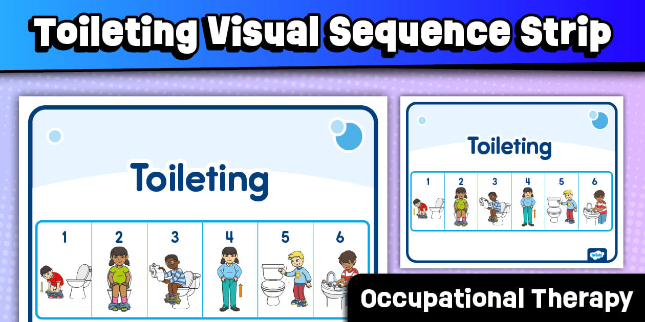 Toileting Visual Sequence Strip for Occupational Therapy and Life Skills