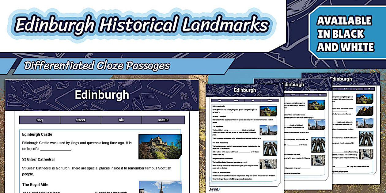 Edinburgh Historical Landmarks Cloze Passages