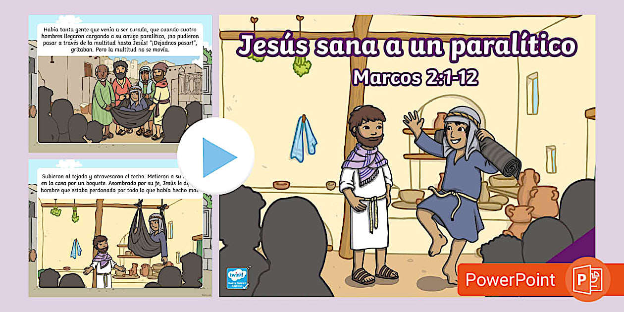 PowerPoint: Jesús sana a un paralítico (Teacher-Made)