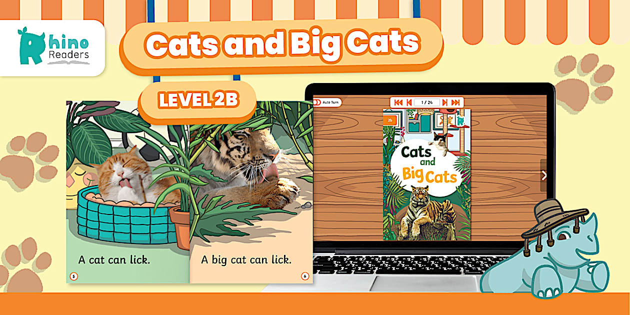 Level 2b Decodable Readers: Cats and Big Cats