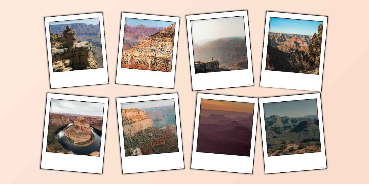 Grand Canyon Instant Photo Style Display Images - Twinkl
