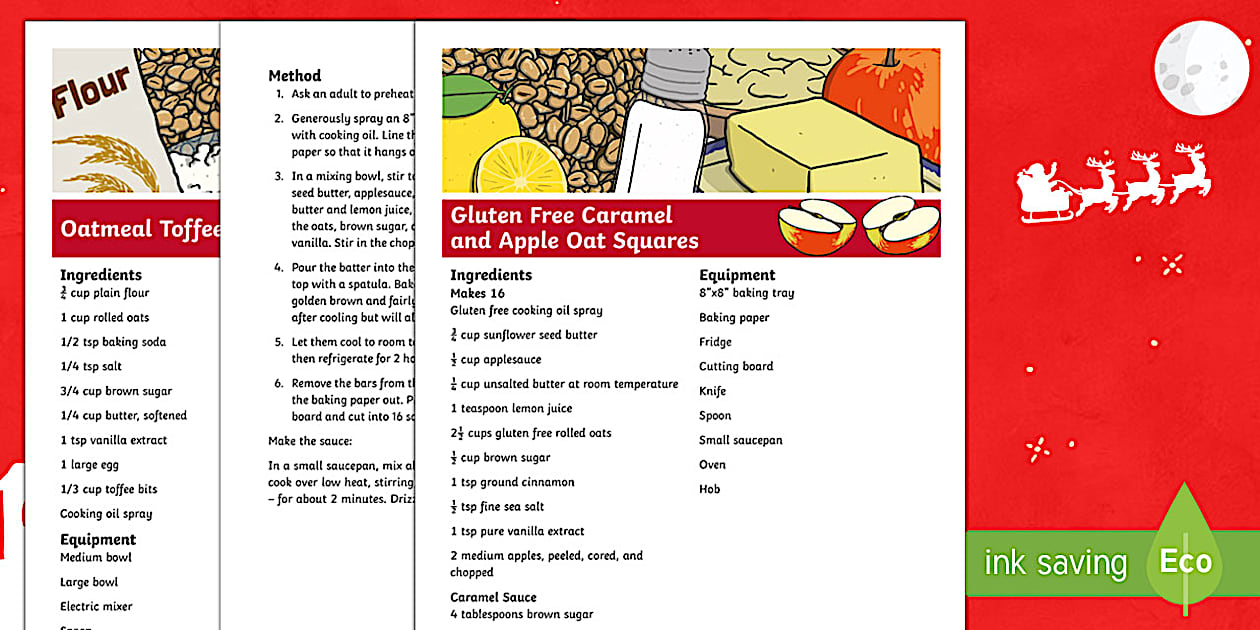 Classroom party food ideas for Christmas - Recipe Pack