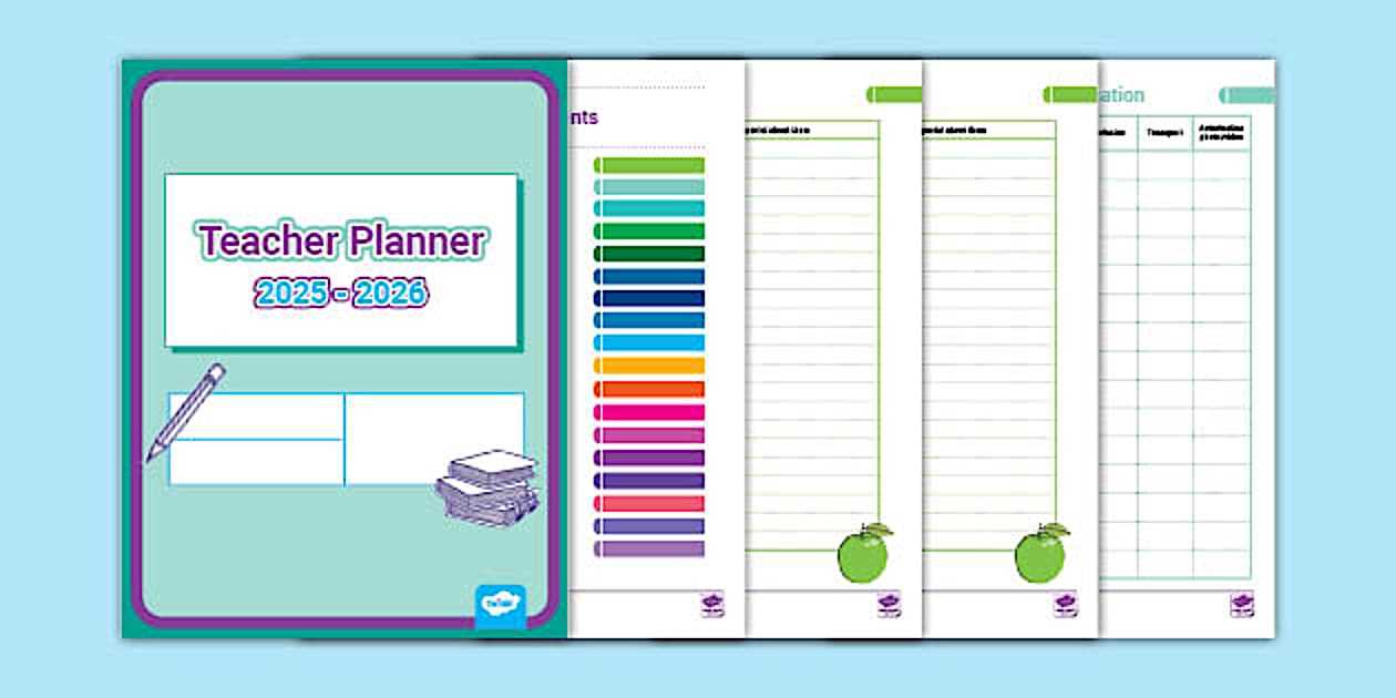 Editable Teacher Planner for India 2025 -26 (teacher made)