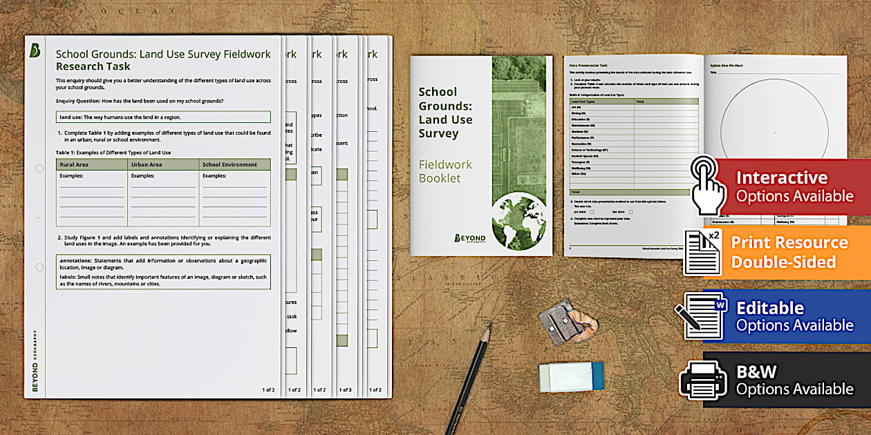 School Grounds: Land Use Survey Fieldwork Booklet | Beyond