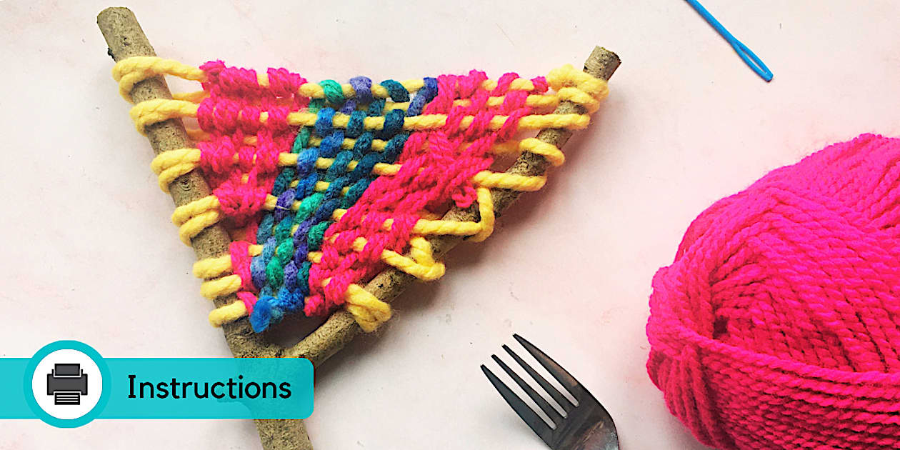 Stick Weaving Craft Activity | Weaving Activity - Twinkl