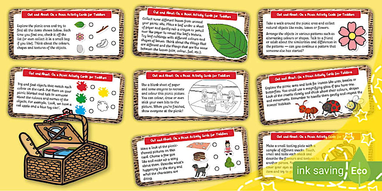 Picnic Activity Cards | Parents Resources for Toddlers