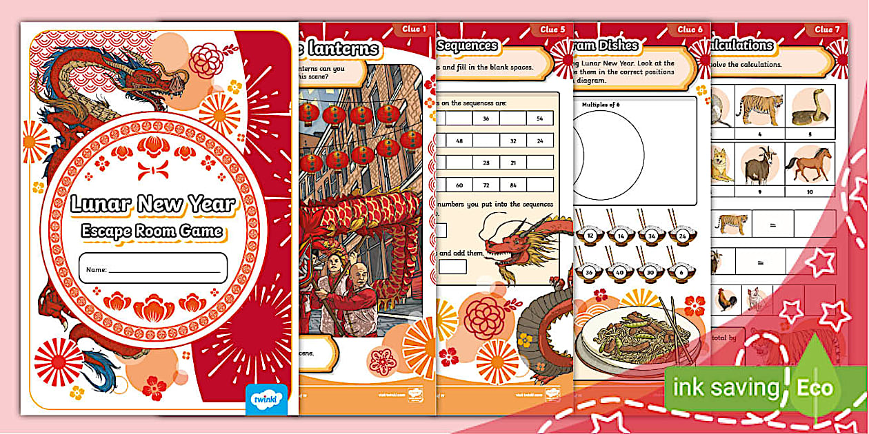 Lunar New Year Escape Room Game | Parents Resource - Twinkl