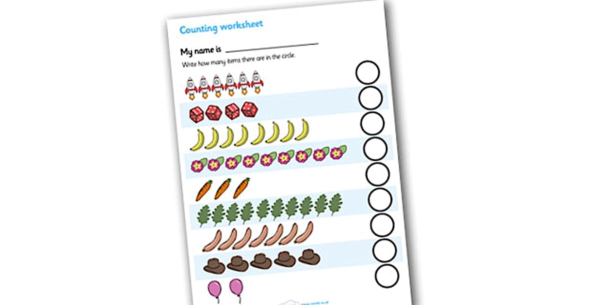Object Counting ESL Worksheet - ESL Resources - Twinkl