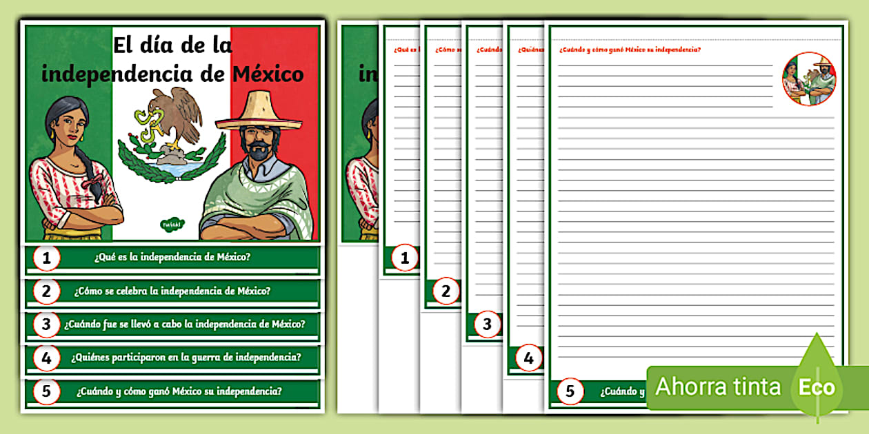 Independencia de México - Lapbook - cuadernillo