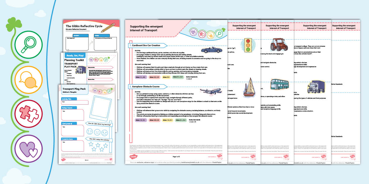 Transport Plan and Play Pack (teacher made) - Twinkl