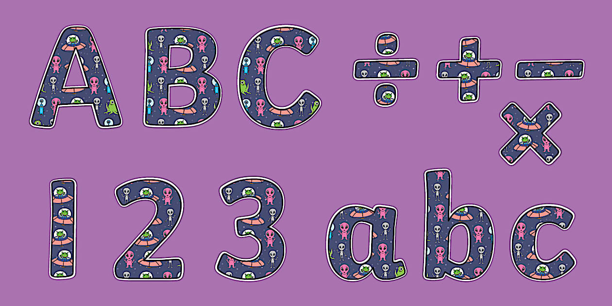 Extraterrestrial Font Display Lettering (Teacher-Made)