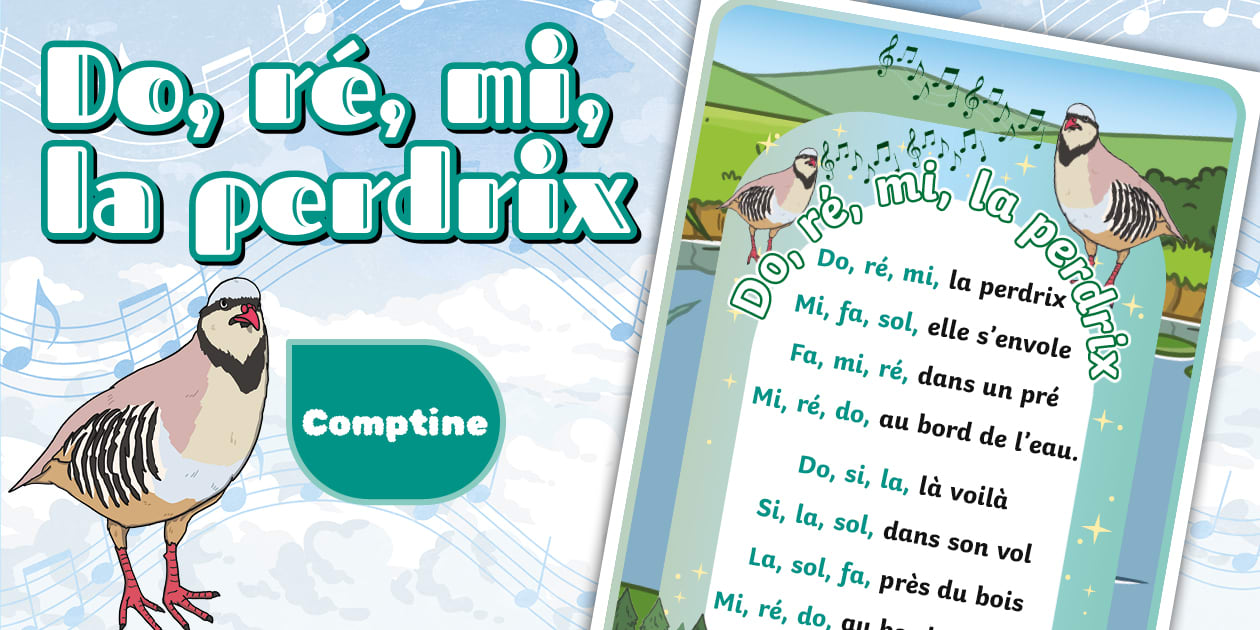 Comptine : Do, ré, mi, la perdrix - Twinkl