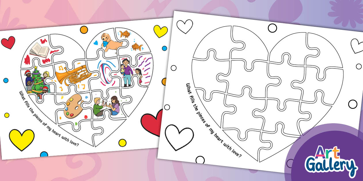 Pieces of My Heart Poster (creat de profesori) - Twinkl