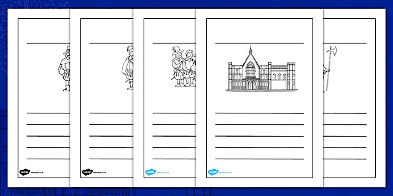 The Gunpowder Plot Writing Frames (teacher made) - Twinkl