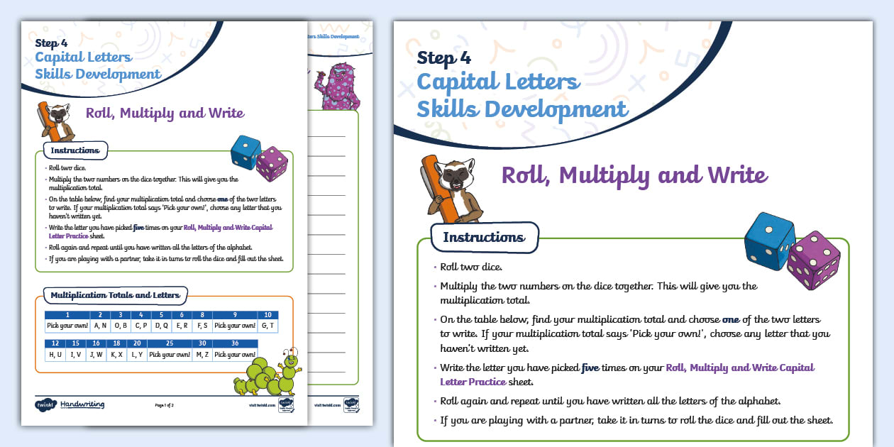 Step 4 Capital Letters Skills Development (teacher made)