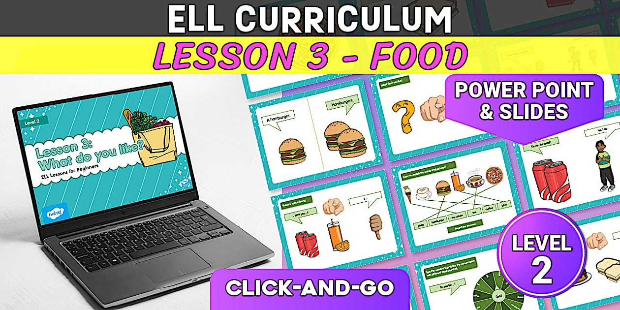 ELL Level 2, Lesson 3 PowerPoint & Google Slides