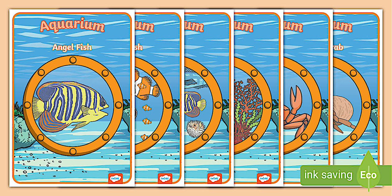Cursive The Aquarium Role Play Display Posters - Twinkl