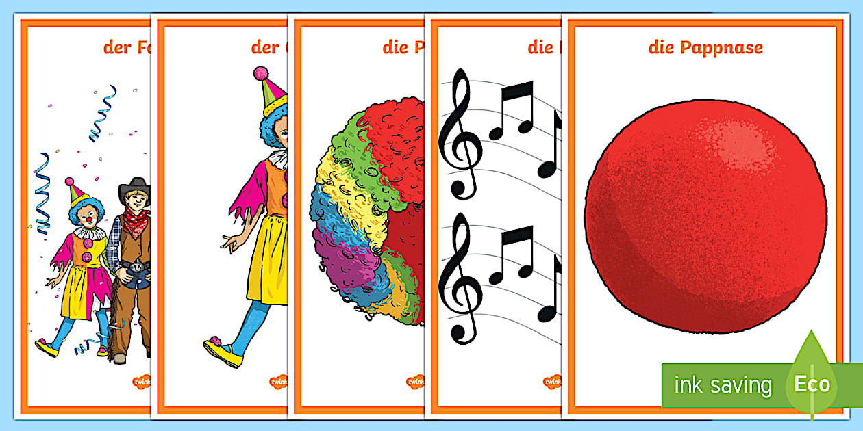 Carnival in Germany - German Display Posters (teacher made)