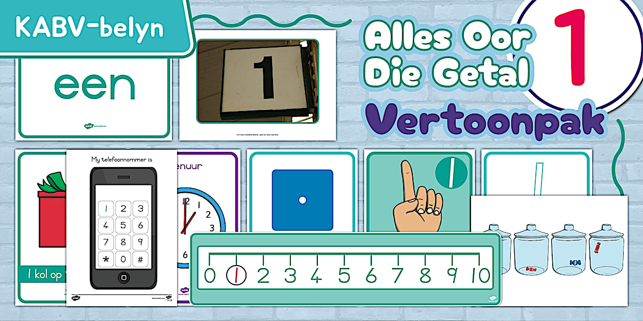 Voorskool - Wiskunde - Alles Oor Nommer 1 - Vertoonpak