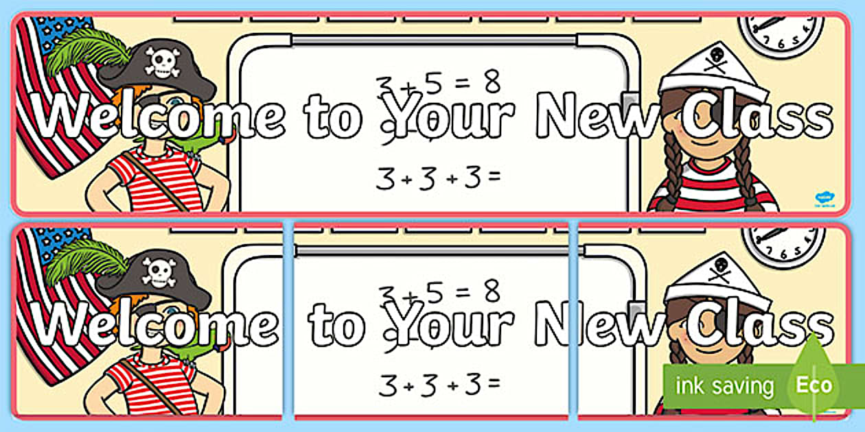 Pirate-Themed Classroom Welcome Sign | Twinkl USA - Twinkl