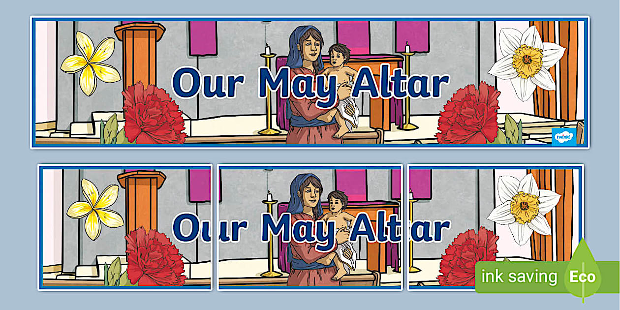 Our May Altar (Display Banner)