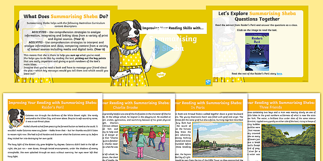 Passages for Summary Writing Practice | Primary Worksheets