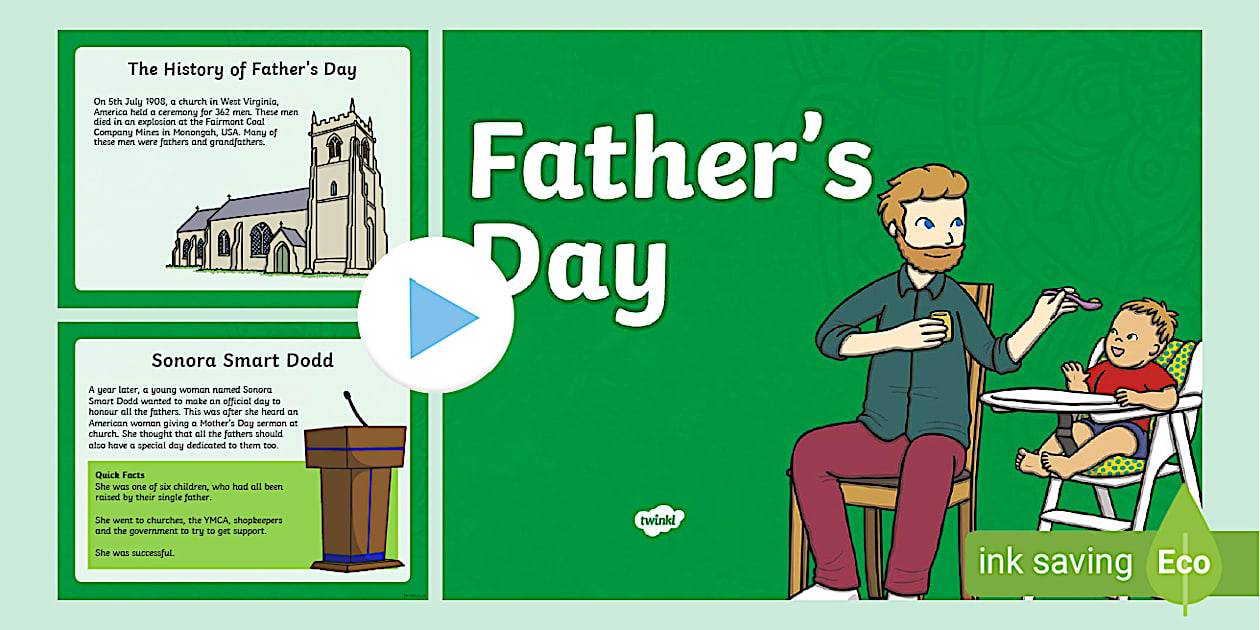 Happy Father's Day PowerPoint Presentation | EYLF | Twinkl